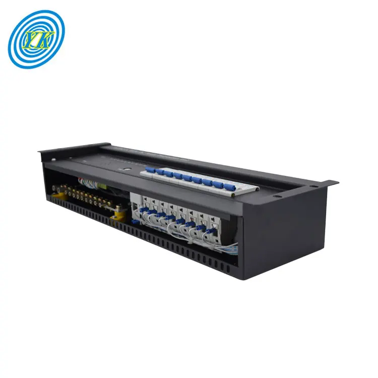 19-inch Rack Mount PDU - 2 Input, 8 Output Power Distribution