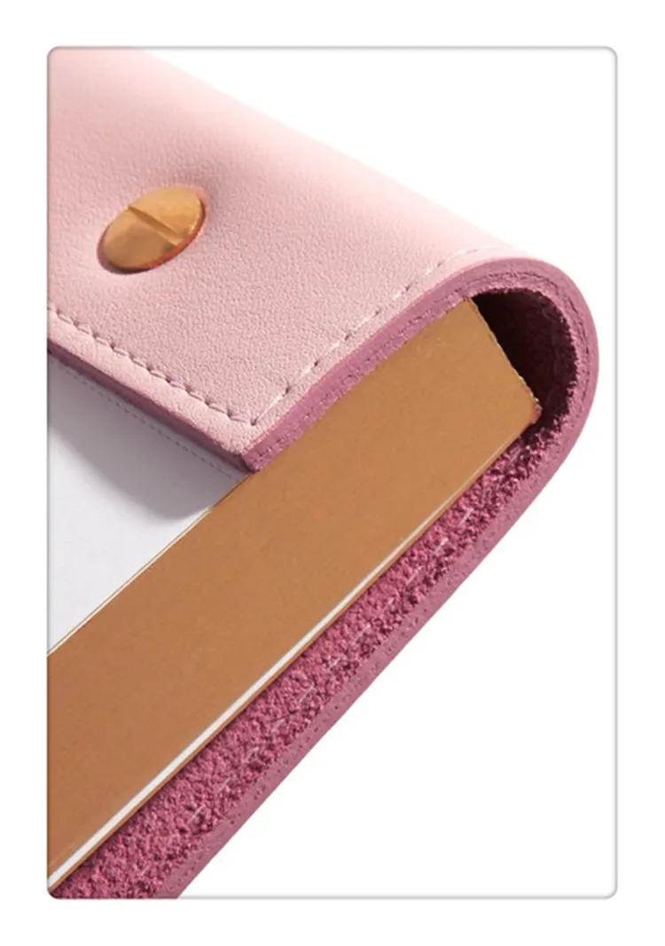 Custom Design Baby-pink Leather Notebook Pages - Buy Leather Notebook ...