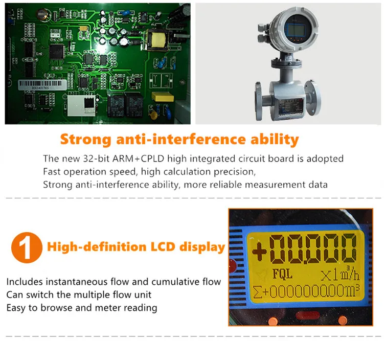 Macsensor 4-20ma Output With Rs485 Modbus 6 Inch Magnetic Water Flow Meter - Buy Modbus Output ...