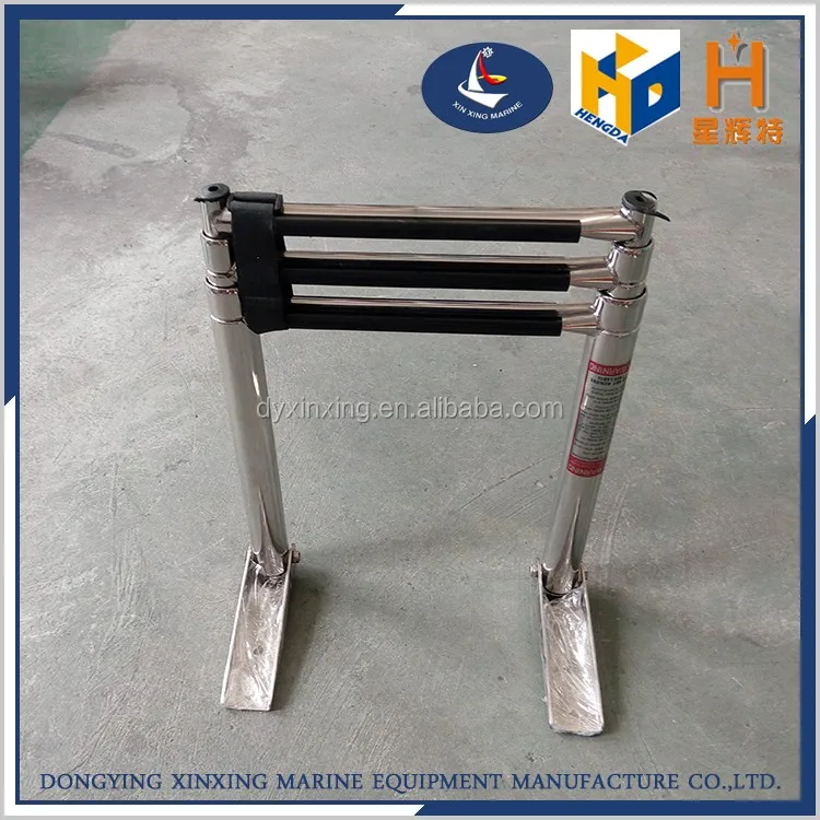 Marine Stainless Steel 3 -step Under Platform Telescopic Boat Boarding ...