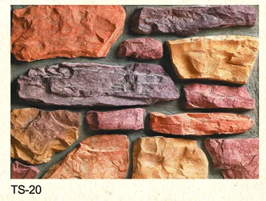 Fireproof Cultured Stones Artificial Fake Rock Tiles For Interior ...