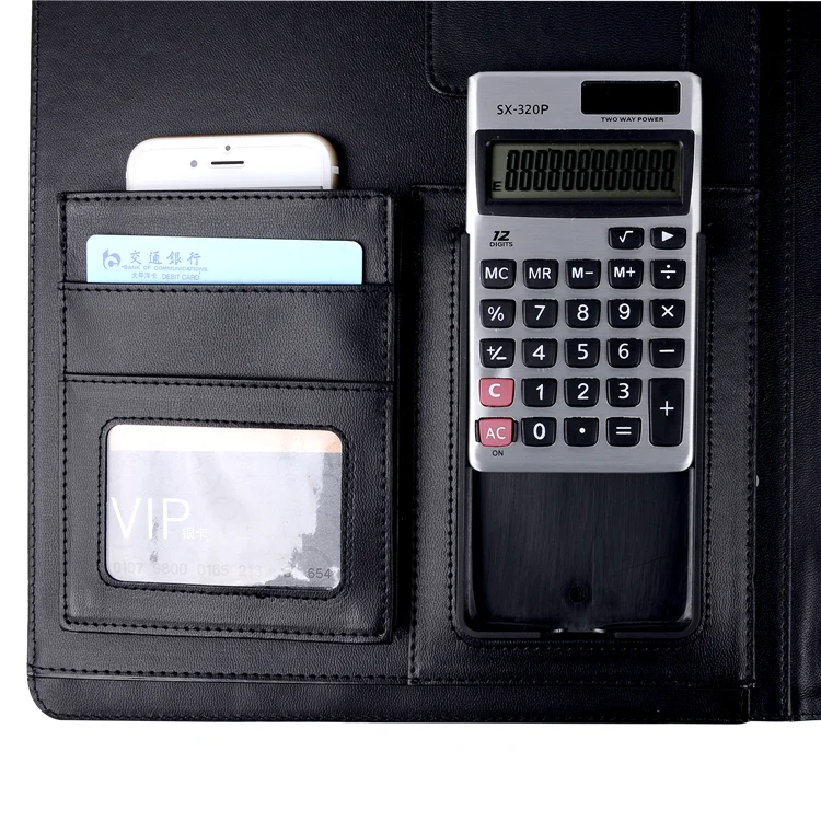 Personalized Foldable File Folder A4 Fancy Leather Portfolio Folder ...