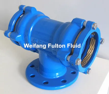 Flexible Connection Double Socket T Piece With Flanged Branch - Buy ...