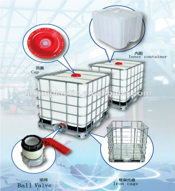 1000l Ibc Tank Lldpe Liquid Shipping Container Ibc Tote For Sale - Buy ...