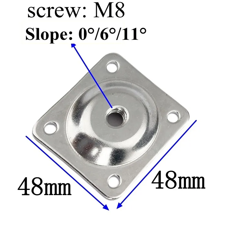 Furniture Hardware Heavy Duty Screw Mounting Plate M8 Or 5/16" Hanger ...