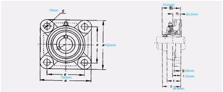 F211 F212 F206 F207 베개 블록 베어링 Ntn 삽입 볼베어링 Ucf211 Ucf 212 Ucf 206 Ucf ...