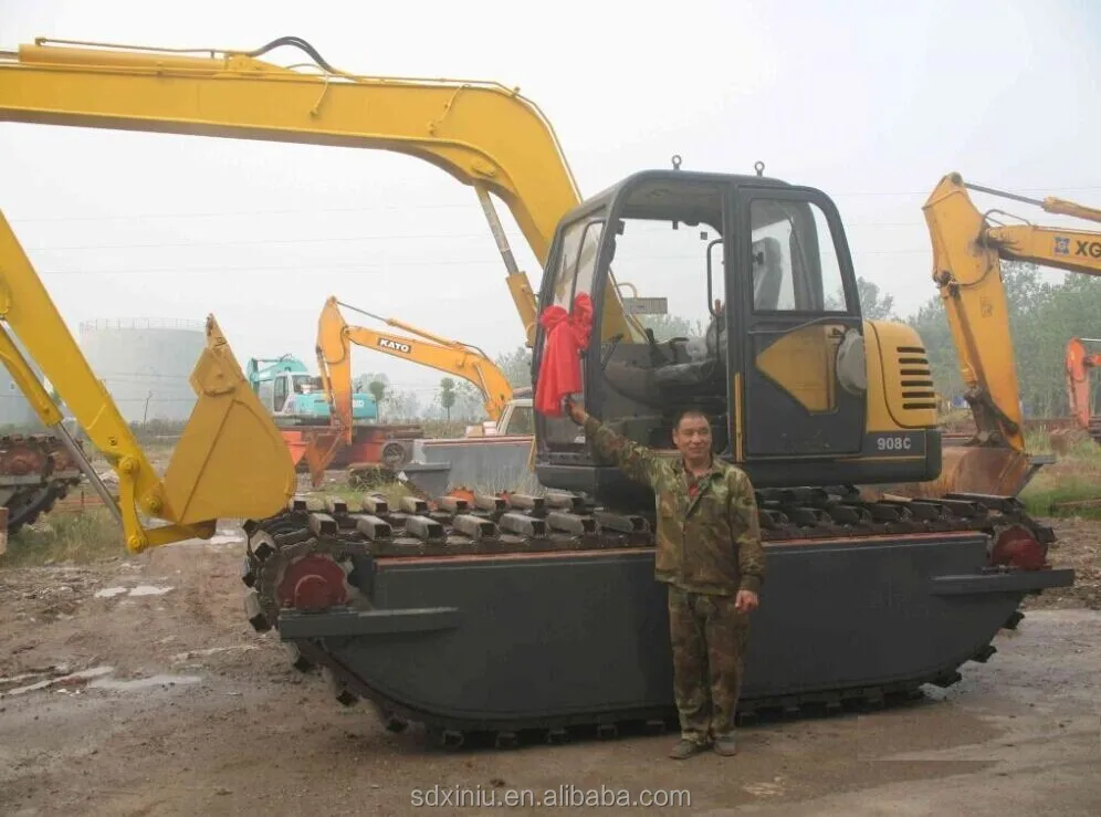 12ton Amphibious Excavator Swamp Excavator Marsh Buggy - Buy Amphibious ...