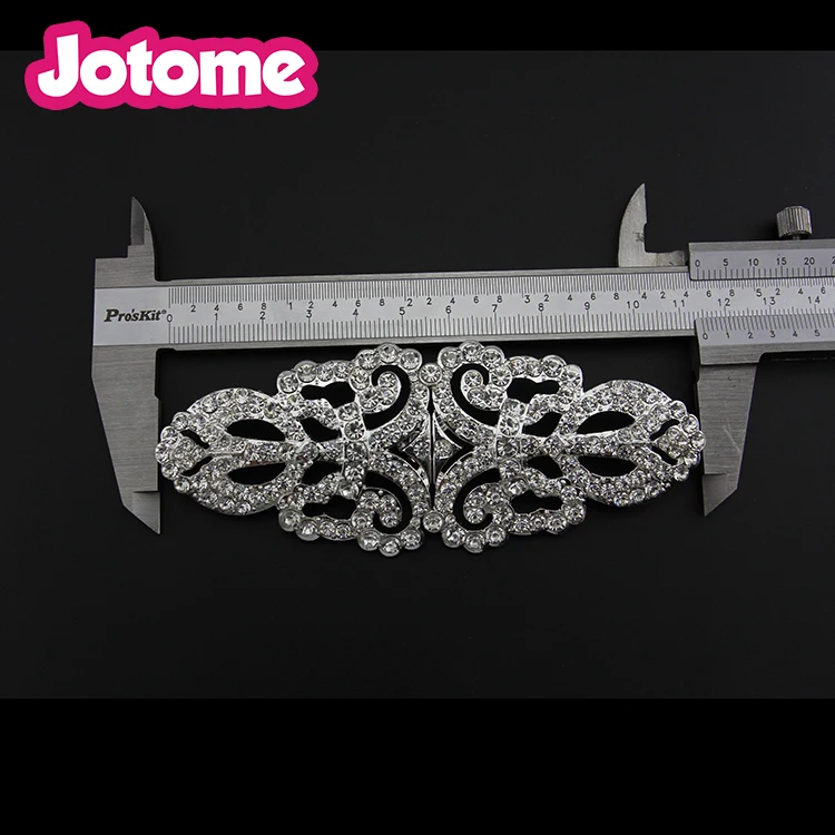 Rhinestone Slider Closure Clasp Brooch For Bouquet Sash Belt - Buy ...