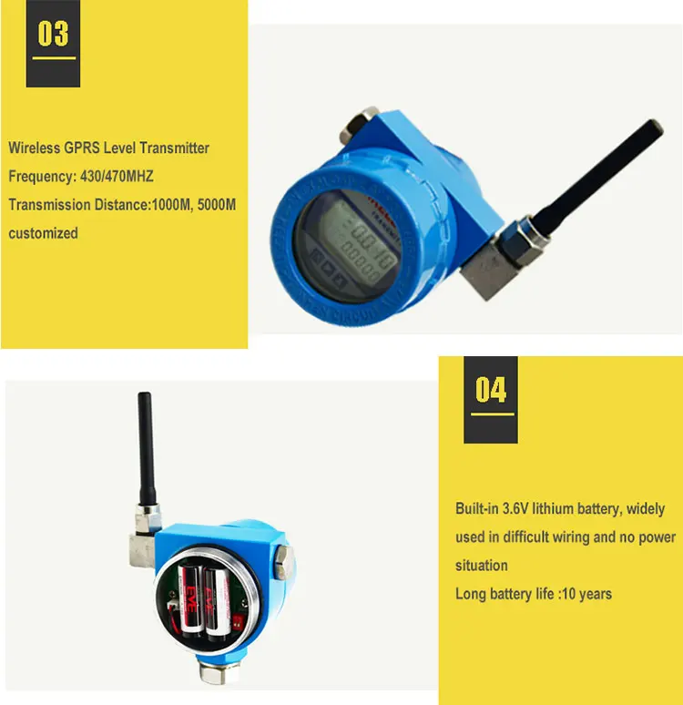 3.6V Battery Powered Lora Wireless Level Transmitter - Famidy.com