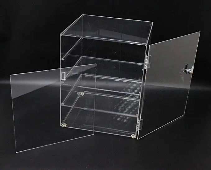 Clear Acrylic Food Showcase Display Box Pastry Display Case Acrylic ...