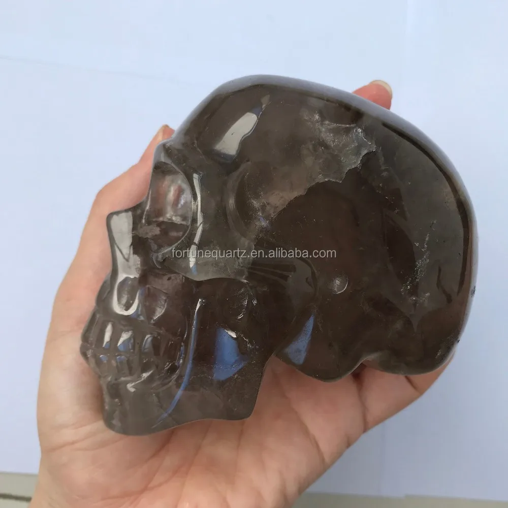 Natural Realistic Carved Human Quartz Clear Crystal Healing Skulls For ...