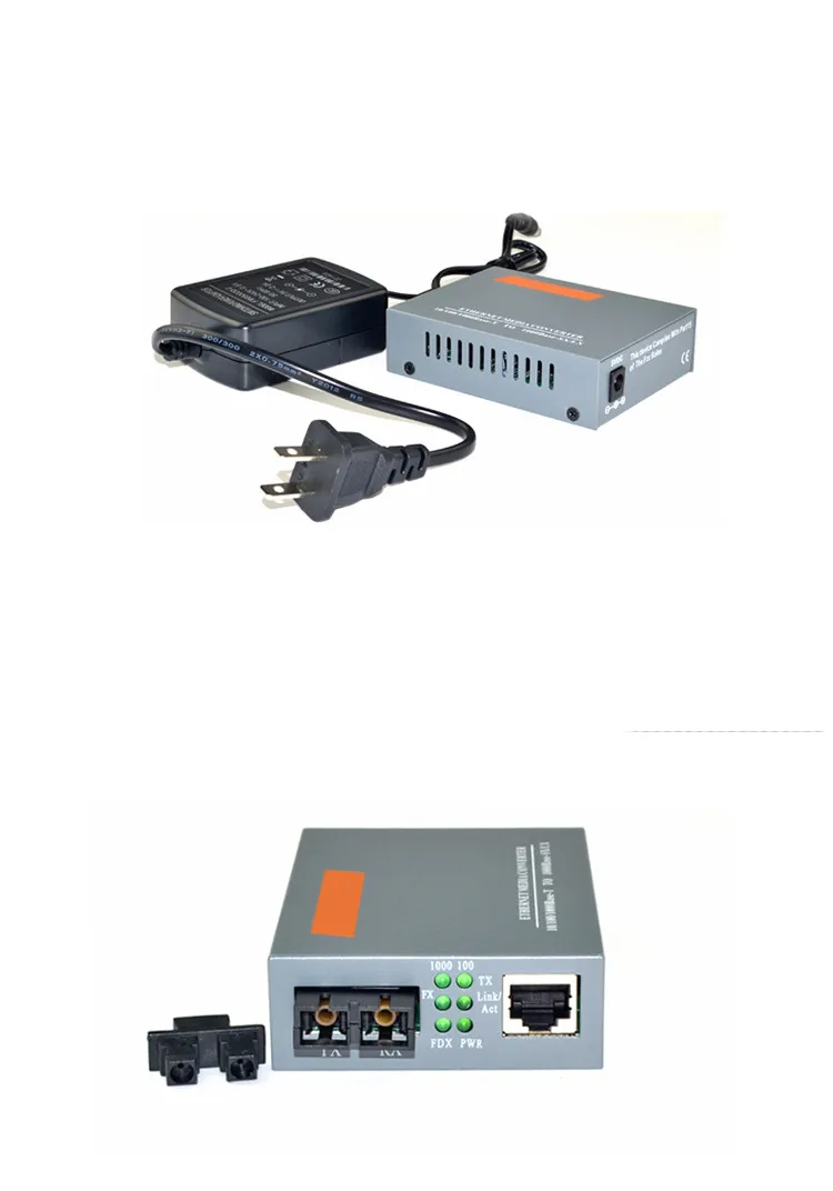 10/100/1000m Singlemode 25km Gigabit Dual Fiber Media Converter - Buy ...