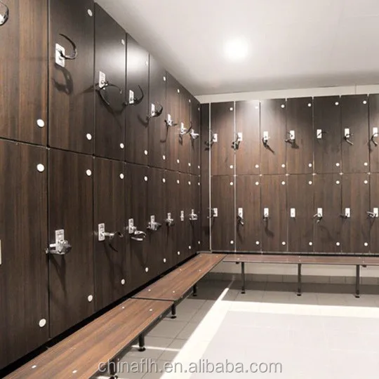 Swimming Pool Lockers Gym Sports Locker Rooms Laminate Personal Lockers ...