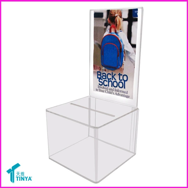 Wholesale Acrylic Donation Boxes - Customizable & Eco-friendly
