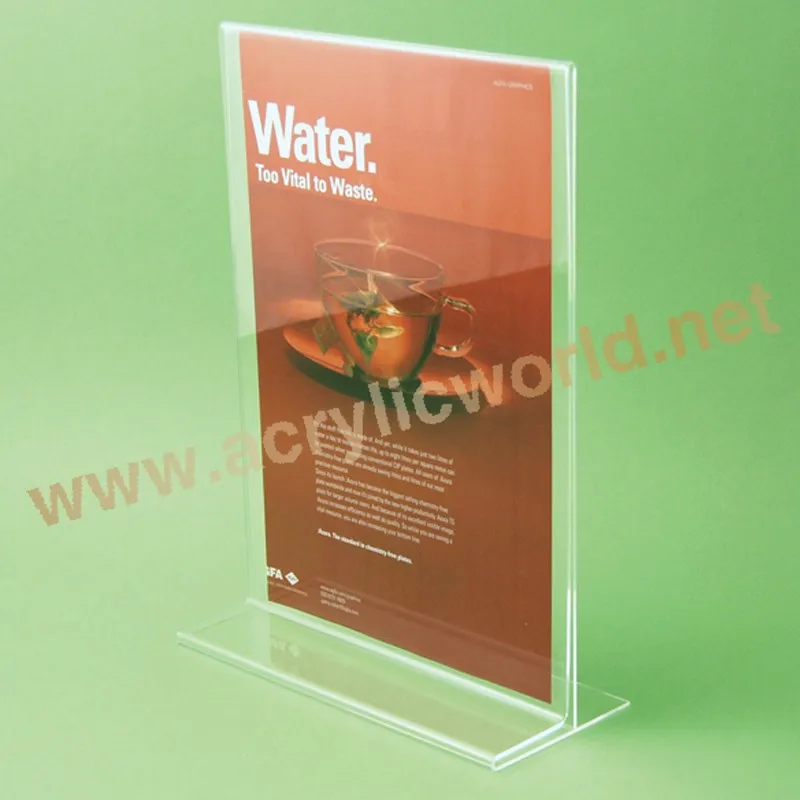 Clear Acrylic Plastic Triangle Menu Holder/5x7 Acrylic Sign Holder ...