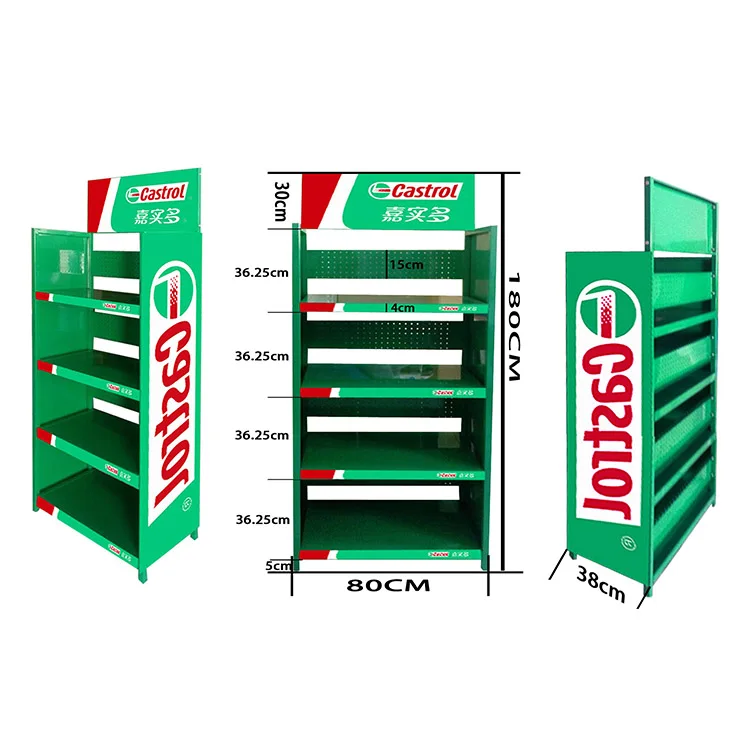 Shelving Wholesale Engine Oil Motor Fuel Oil Metal Display Rack - Buy ...