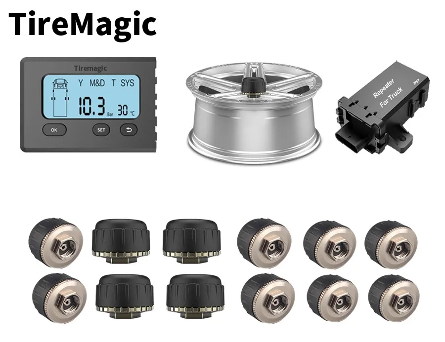 Truck & Bus TPMS Adapter Valve for Car Trailer Tire Pressure Monitoring ...