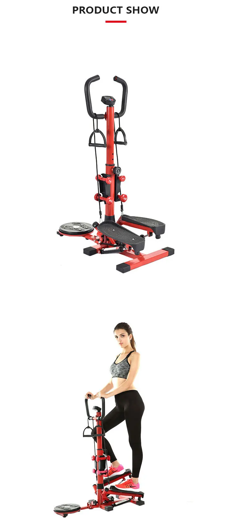 High Quality Mini Stepper With Handle Bar Fitness Exercise Stepper ...