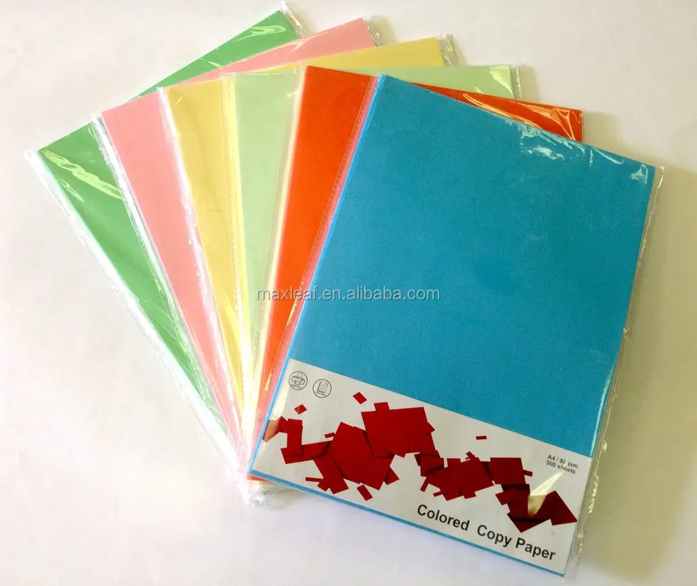 A4 Size 80gsm Multi Colour Paper With Different Colors Choice - Buy A4 ...