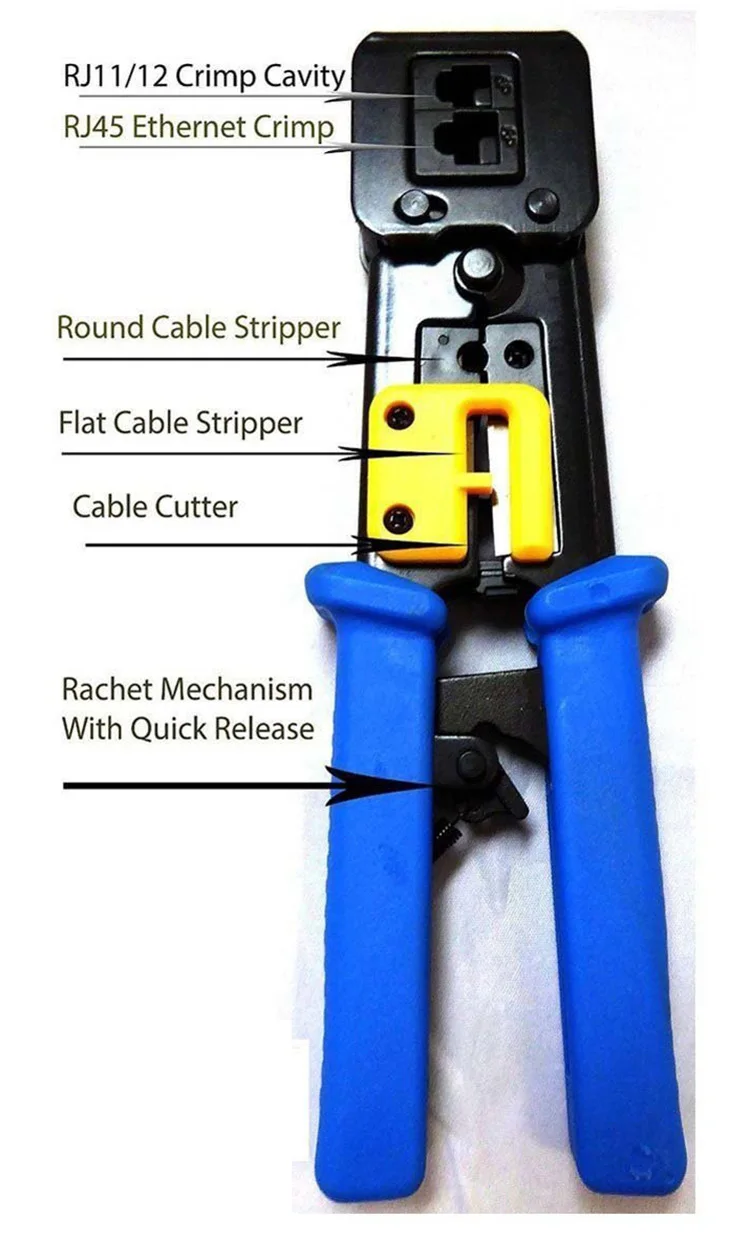Durable Platinum 100054 Prohd Ez Crimping Tool For Rj45 Keystone Jack ...