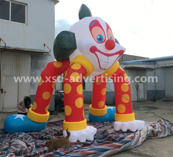 5m Tall Inflatable Clown Arch / Inflatable Clown With Clothes And Shoes ...