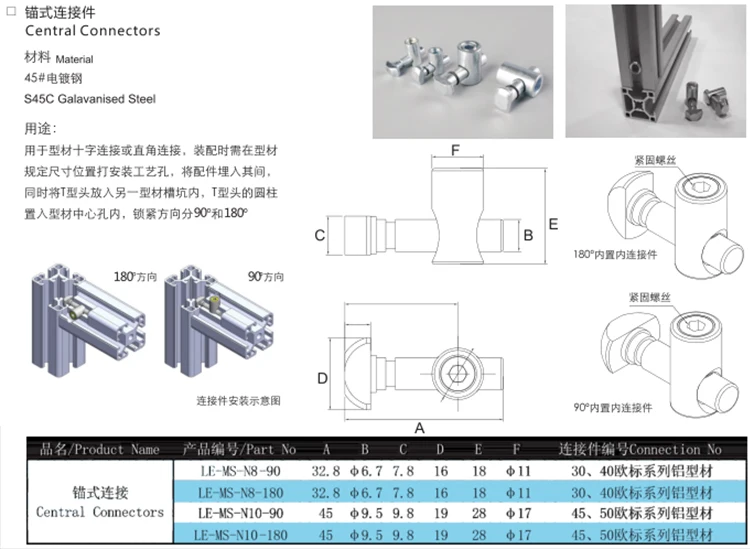 Aluminum Profile Steel Connecting Rod Alignment Fixture 90 Degree Angle ...