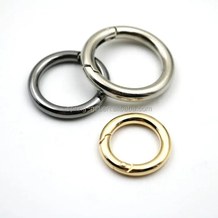 Round Shape Zinc Alloy Jewelry Circular Climbing Carabiner Ring Hooks ...