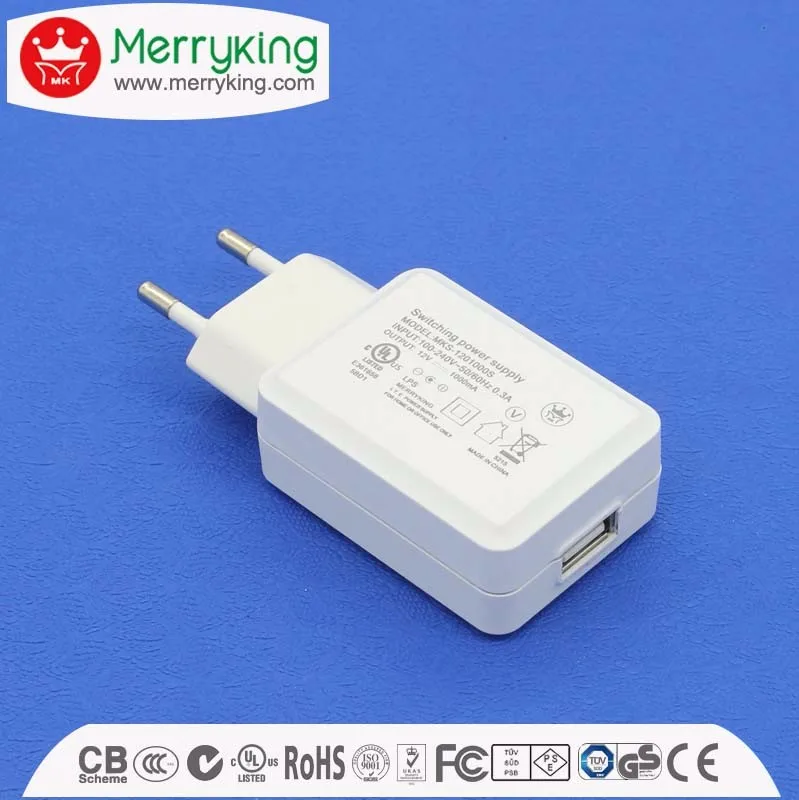 Kc Usb Charger 5v 300ma 500ma 0.5a 1a 2a Ac Dc Power Adapter - Buy 5v ...