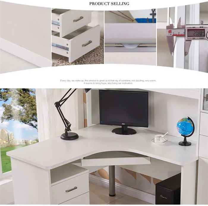 Innovative Computer Desk with Bookcase - KELIN Furniture