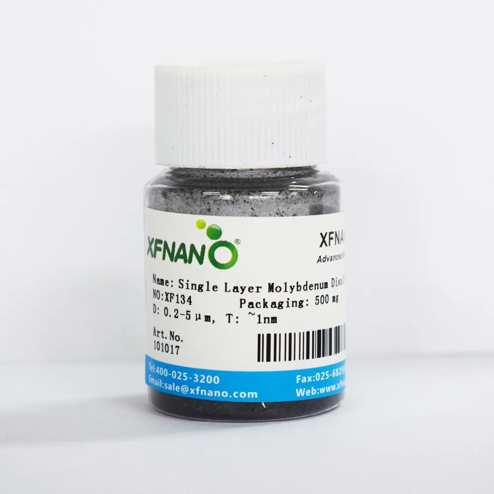 Single Layer Molybdenum Disulfide Nanoparticles for Lubricants
