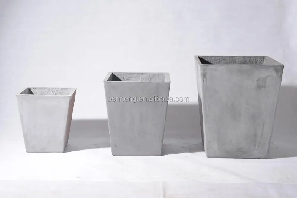 Ft04 Modern Square Flower Pot / Garden Stone Flowerpot - Buy Square ...