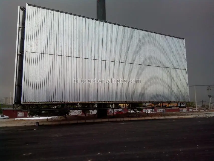 Weather proof three side outdoor advertising aluminum frame billboard ...