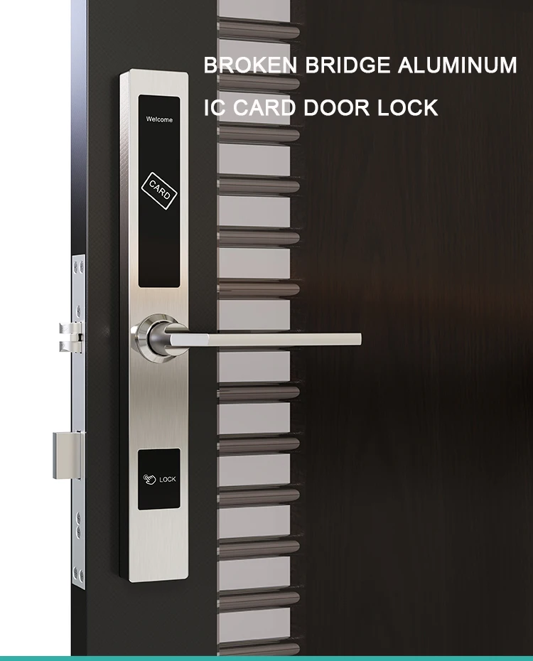 Smart IC Card Hotel Lock - Narrow, Waterproof & Eco-friendly