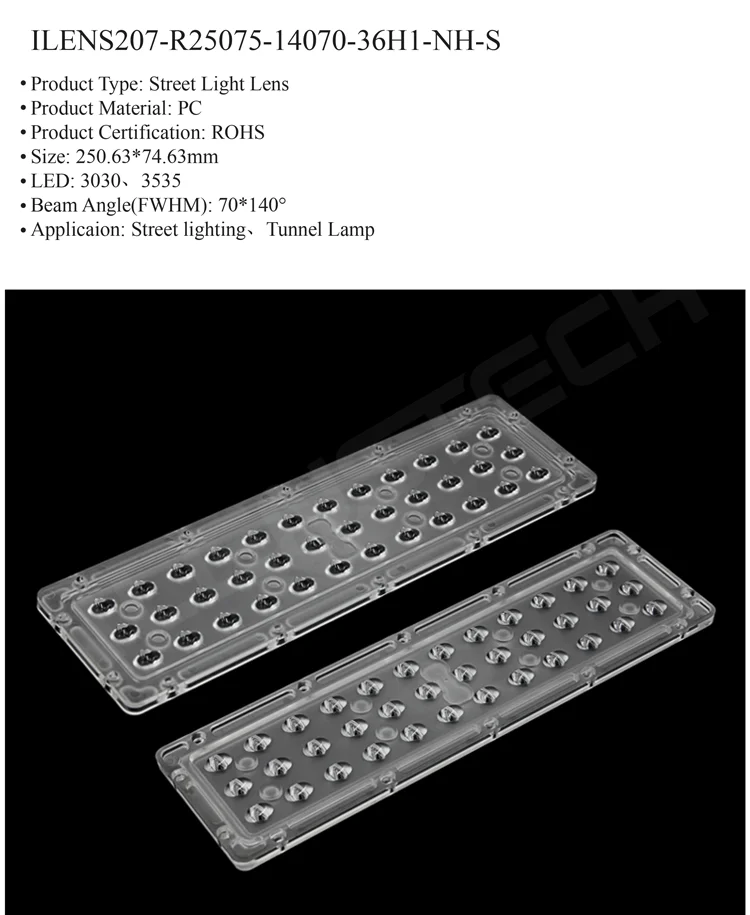 ILENSTECH LED Batwing Lens Street Light Module - 5-Year Warranty