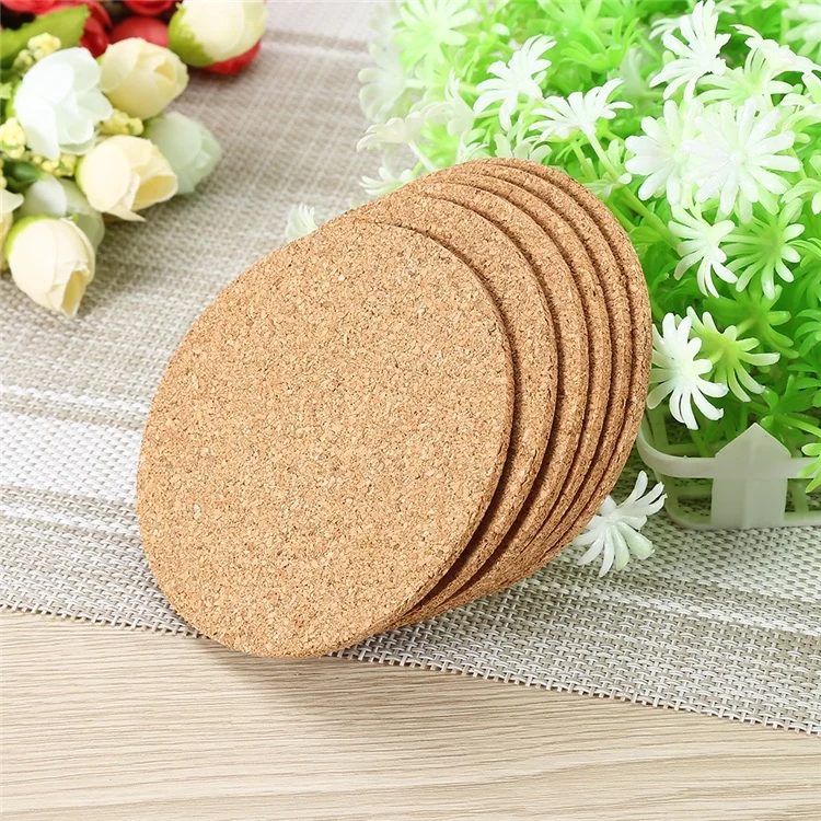 Custom Printed Wholesale Sublimation Round Natural Blank Cork Coaster ...