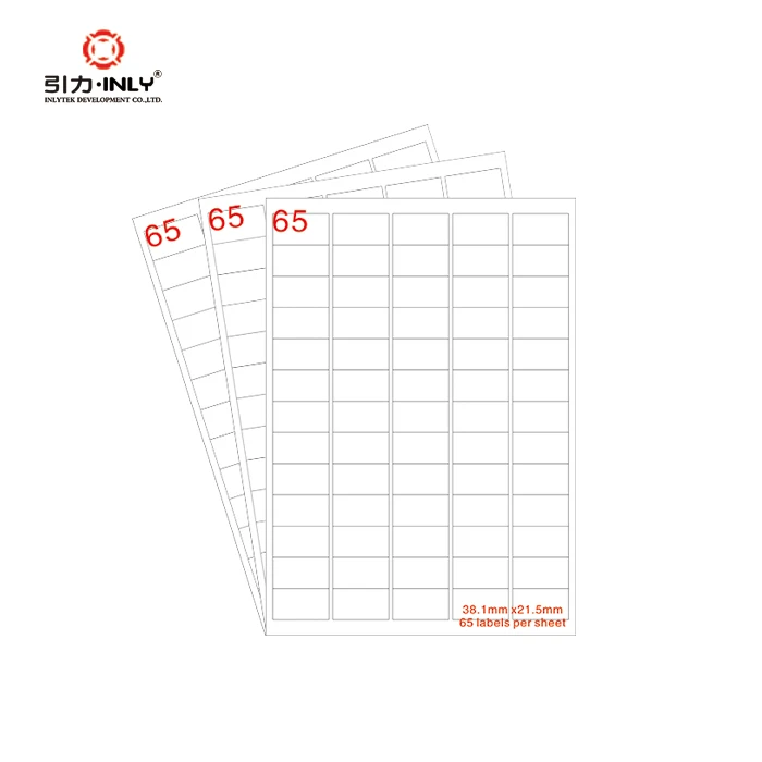 A4 Laser Inkjet Labels 65 Labels Per Sheet A4 Size Label A4 Sheet - Buy ...