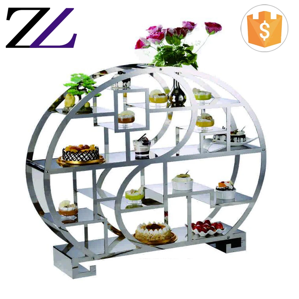 Stainless Steel Dessert Buffet Display Stand for Weddings