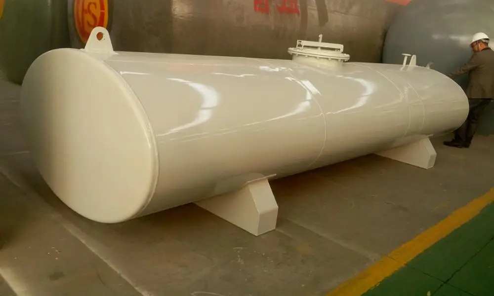 Single Layer Double Compartment Portable Round Fuel Steel Tank - Buy ...