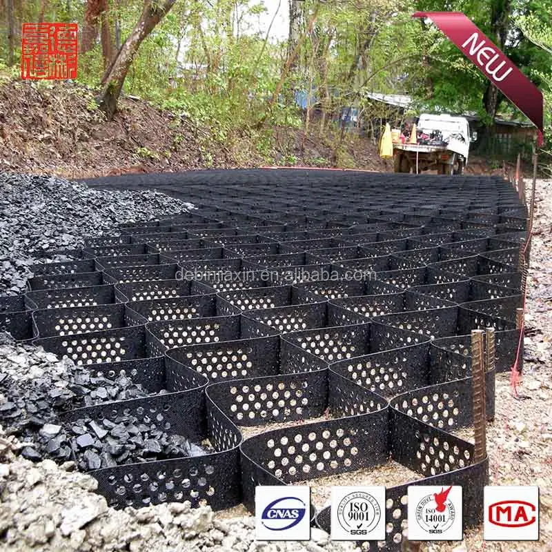 Plastic Soil Retaining Mesh Geocell Grass Cell Turf Cell - Buy Grass ...