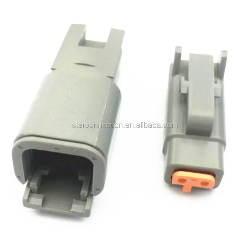 Conector hembra de 2 pines, resistente al agua, dt, reemplazo, DTM, Auto, deutsch, DTM06-2S-E004 ...