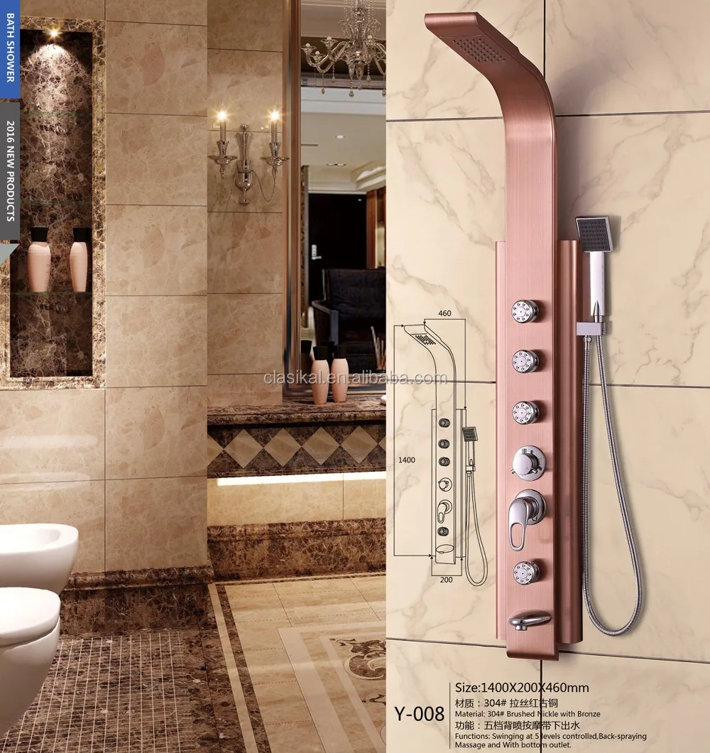 D-072 Made In China Modern Design Black Color Steam Shower Control ...