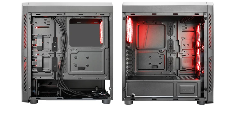 Lcd Display Entry Level Atx Desktop Pc Gaming Case With Tempered Glass ...