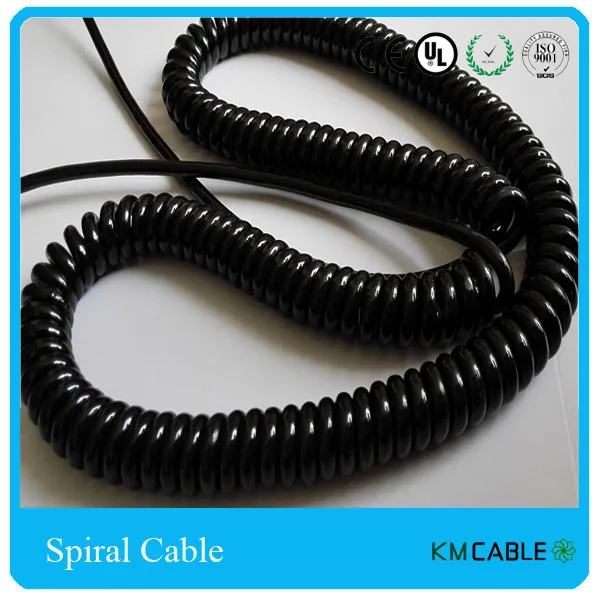 Shanghai Produced Handy Retractable Coil Cable Barcode Scanner Spiral ...