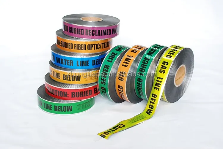 Underground Detectable Warning Tape For Gas Line - Buy Underground ...