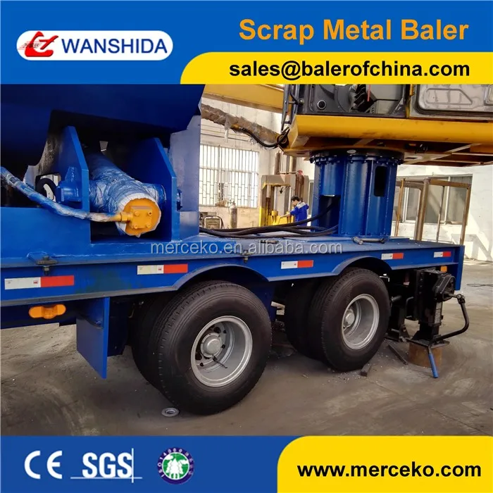Portable Mobile Hydraulic Scrap Metal Baler Press Logger Light Steel ...