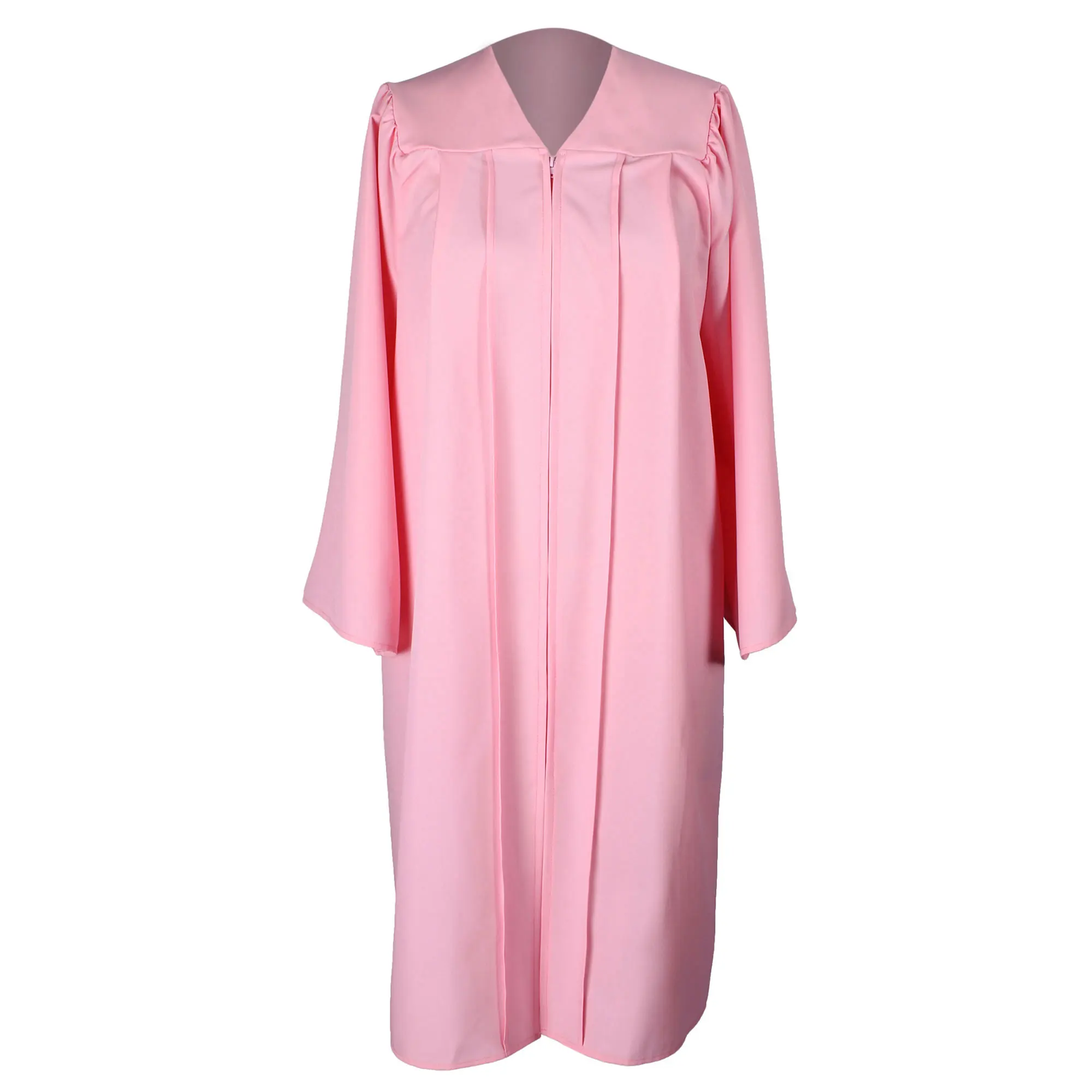 100% Matt Polyester Finish Pink Prom Graduation Gown| Alibaba.com