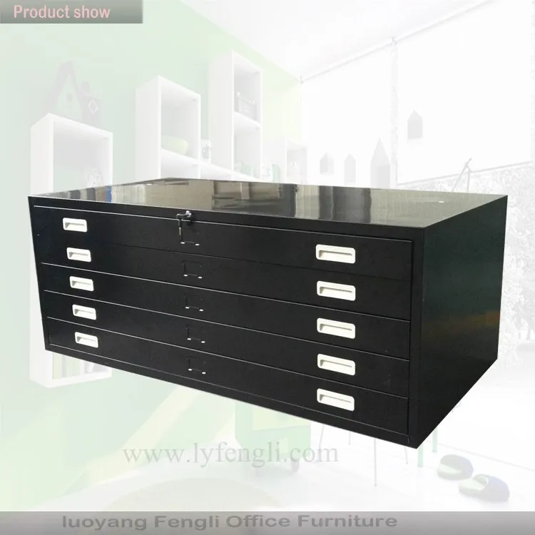 5 Drawer Map File Cabinet /steel Office Drawings Storage Cabinet - Buy ...