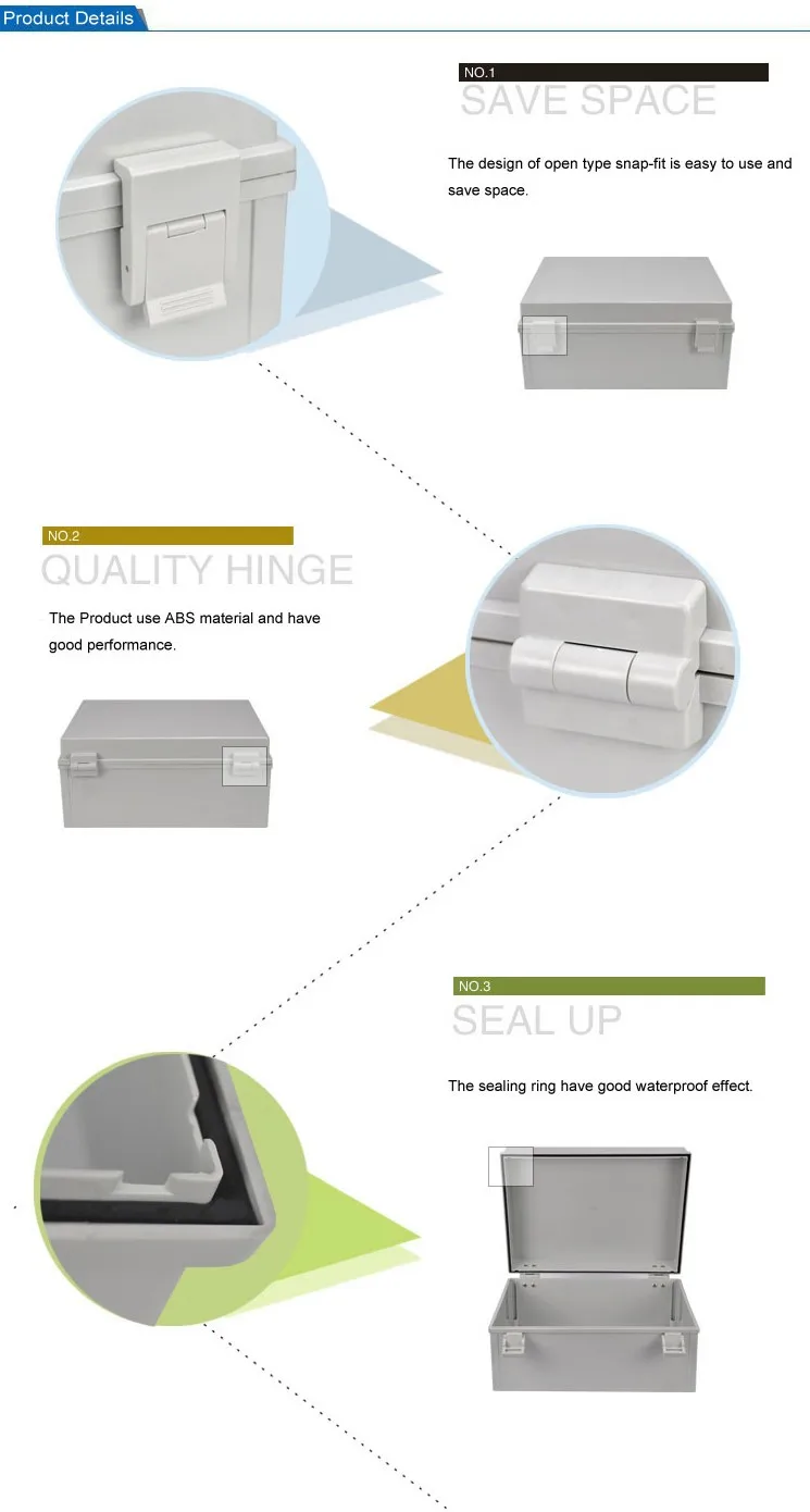 Outdoor Enclosure Waterproof Plastic Enclosure With Lock 300*200*160 ...