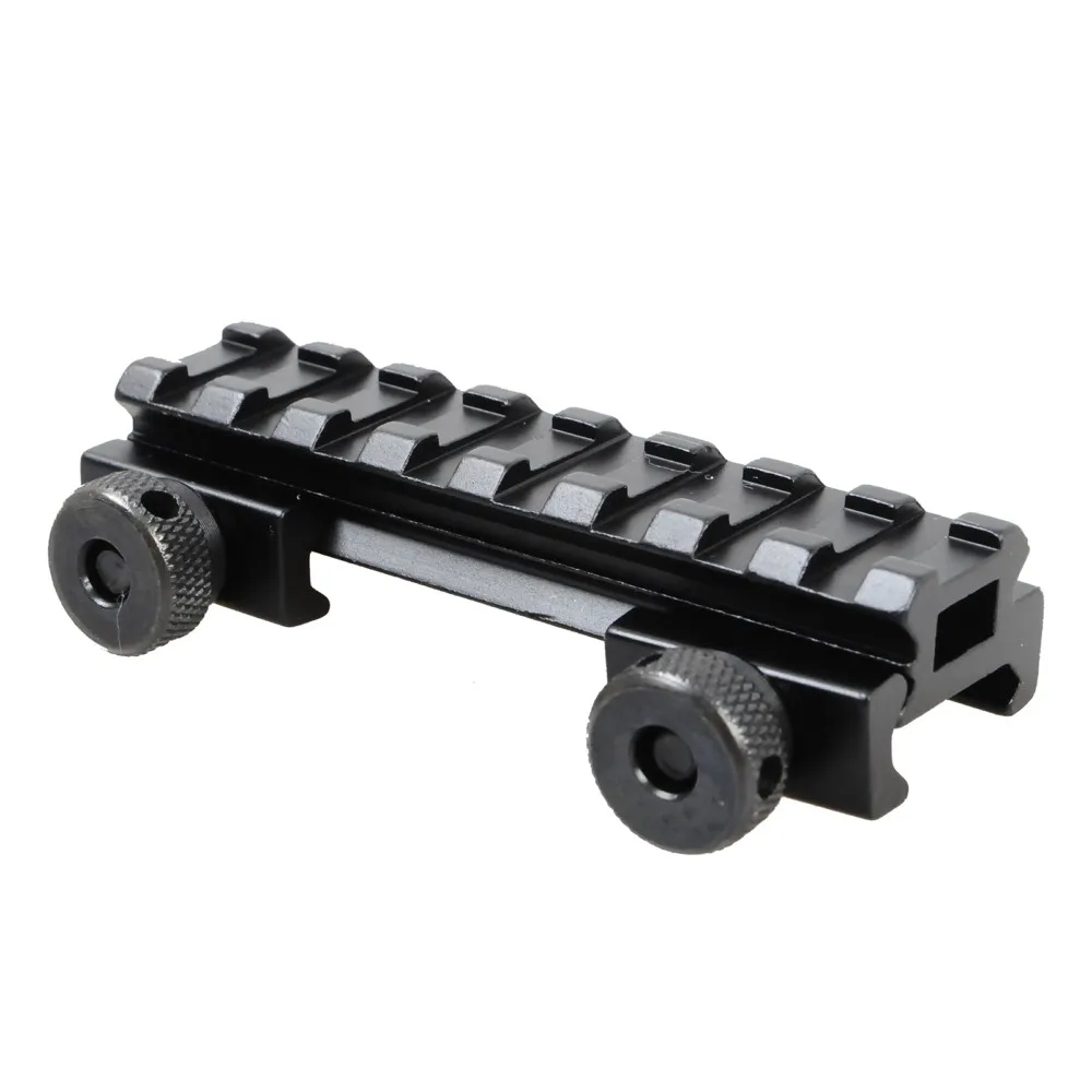 5 Slot Dual Offset Rail Riser Picatinny/weaver Rail Base Qd Quick ...
