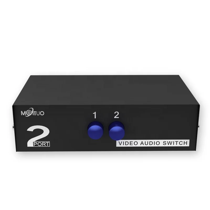 MT-VIKI 2 Port AV Switcher - Efficient RCA Switch 2 in 1 Out